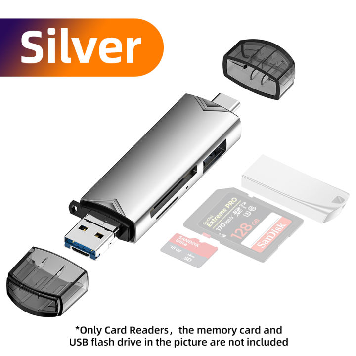 FONKEN 6 In 1 OTG Type C Micro SD Card Reader Type C To Usb Otg Adapter ... FONKEN 6 In 1 OTG Type C Micro SD Card Reader Type C To Usb Otg Adapter ...