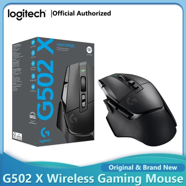 Logitech G502 X LIGHTSPEED Wireless Gaming Mouse 25600 DPI Hero Optical ...