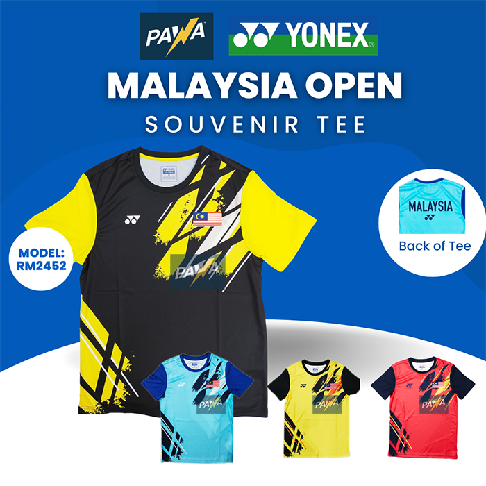 YONEX Malaysia Open Badminton Special Edition Round Neck Souvenir Tee T Shirt Jersey (Model ...