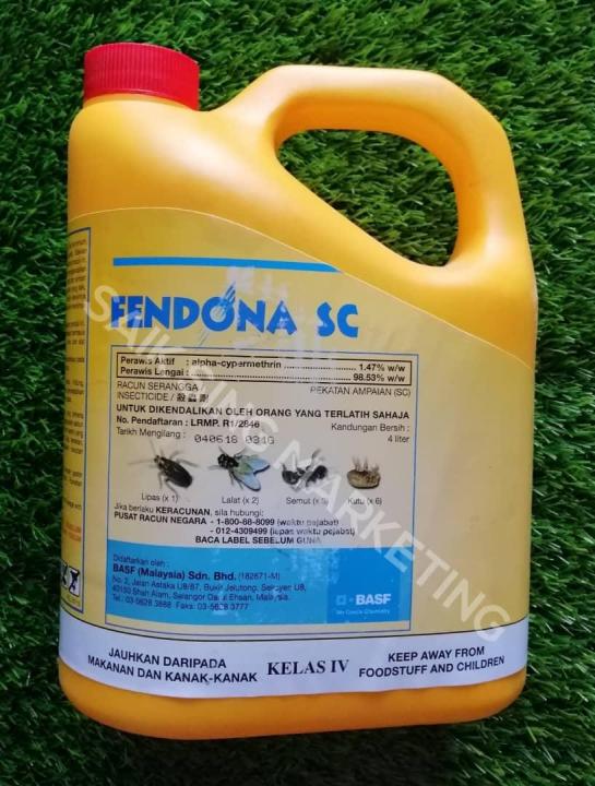 4L Fendona SC Alpha-Cypermethrin 1.47% Insecticide Racun Serangga Pest ...