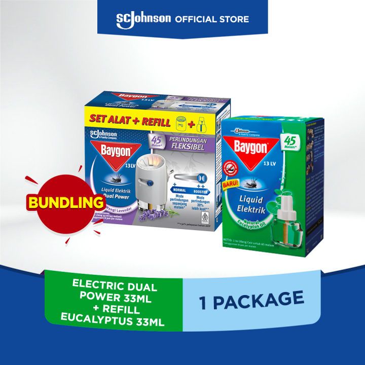 Baygon Liquid Electric Refill Eucalyptus & Dual Heater 33ml | Lazada Indonesia
