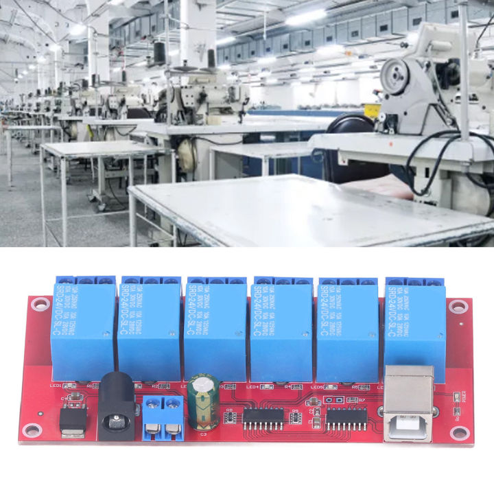 USB Relay Module Wide Application 6 Channel Replacement USB Relay for ...