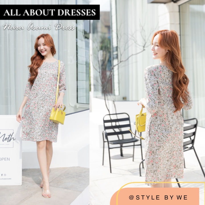เดรส ชุดทำงาน Nara Asami Dress ชุดทำงานสวยๆ ชุดเที่ยวเก๋ๆ | Lazada.co.th