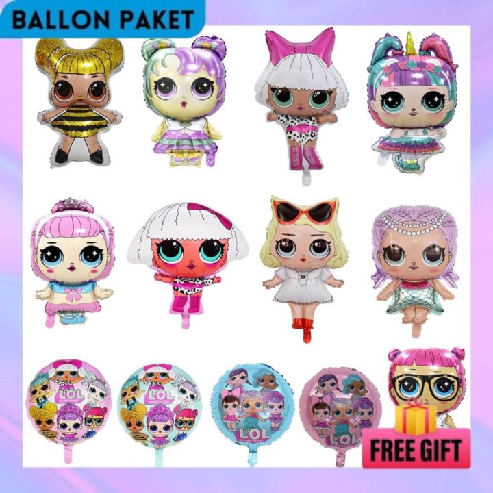 Balon Kartun LOL Surprise Girl Ukuran Large Karakter Cartoon Cute ...
