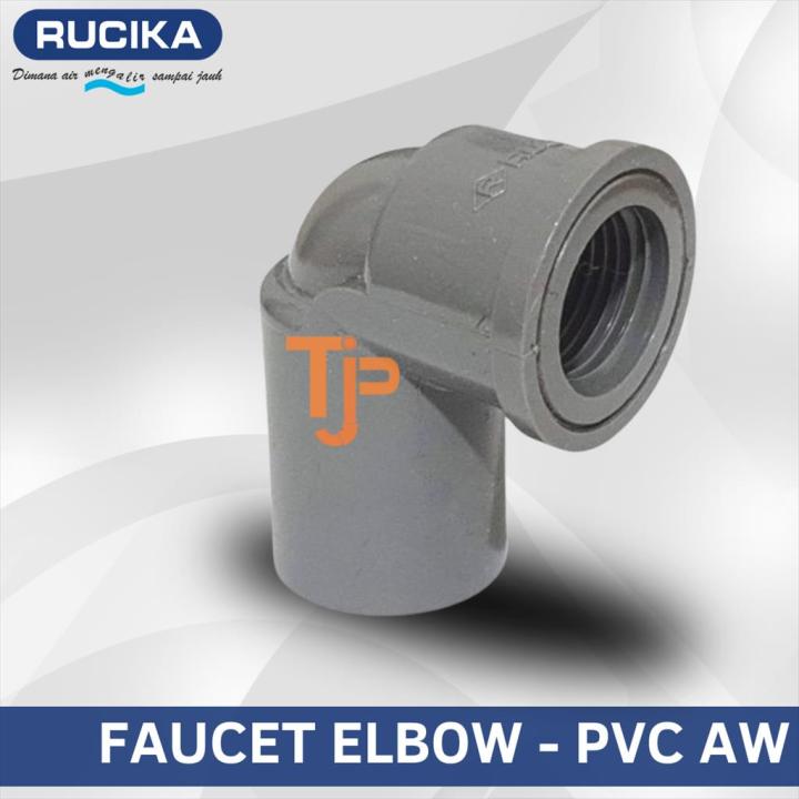 RUCIKA FAUCET ELBOW / KNEE DRAT DALAM PVC AW 1/2 x 3/4" | Lazada Indonesia