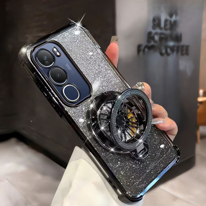 Rotating Gyro Design Bracket Phone Case For VIVO Y19s V2419 VIVOY19s ...