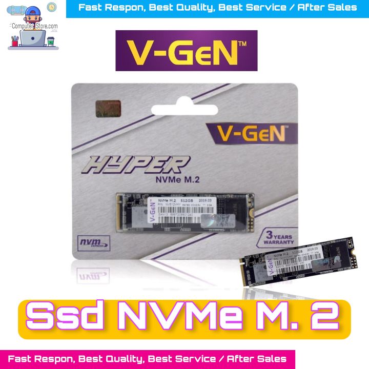 Ssd NVMe M.2 V-GeN 128GB 256GB 512GB 1TB SSD NVMe M2 V-GeN HYPER Platinum Ssd Untuk Laptop PC ...