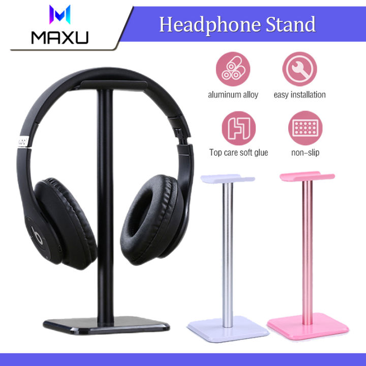 Universal Headphone Stand Aluminium Scratch-Free Padding Gaming Headset ...