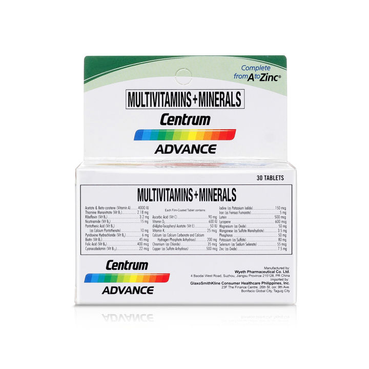 Centrum Advance Tablets 30s | Lazada PH
