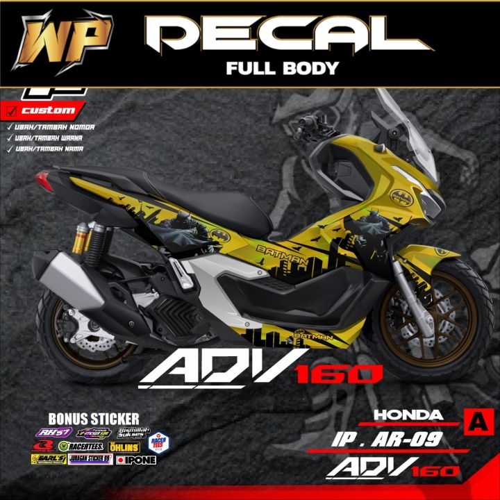 (cod) Decal ADV 160 (batman) - Sticker Decal Variasi FULL BODY List ...