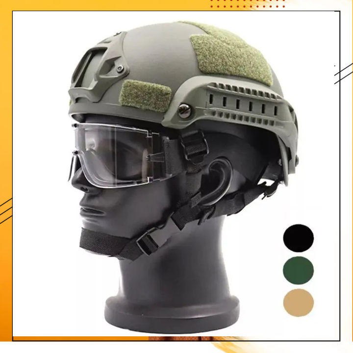 Helm Militer Ringan Berkualitas | Helm Taktis Airsoft Wargame | Helm ...