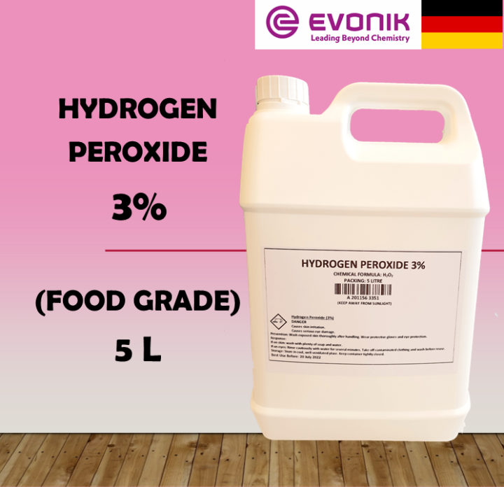 Hydrogen Peroxide 3% Food Grade 5L | Lazada