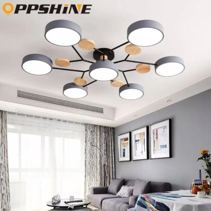 Tricolor Nordic Ceiling Light living room Minimalist chandelier modern ...