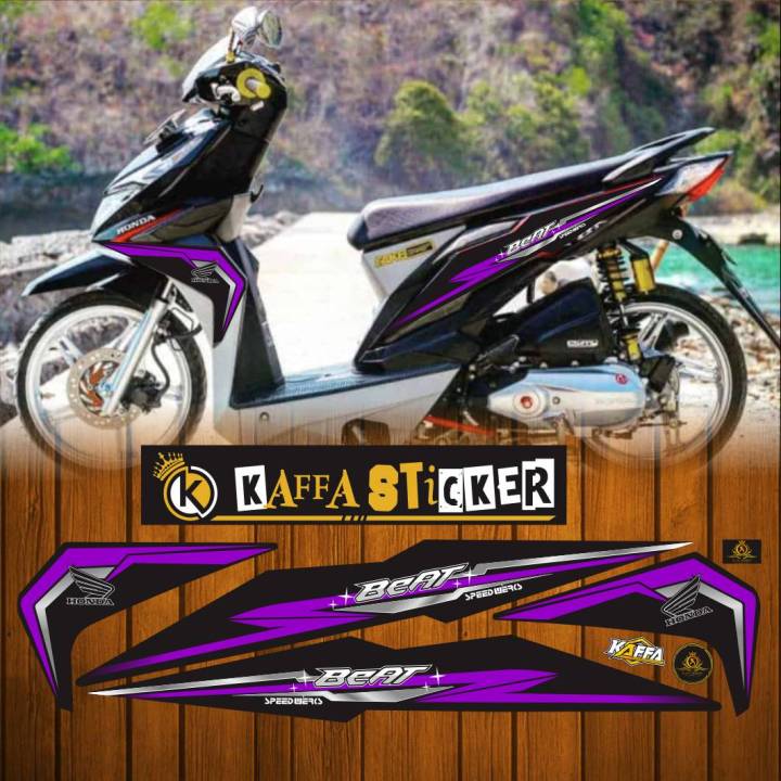 STRIPING STIKER VARIASI MOTOR HONDA BEAT STREET NEW LIST UNGU | Lazada ...