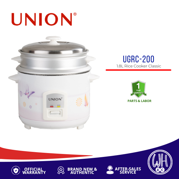 Union 1.8L Rice Cooker Classic UGRC-200 | Lazada PH