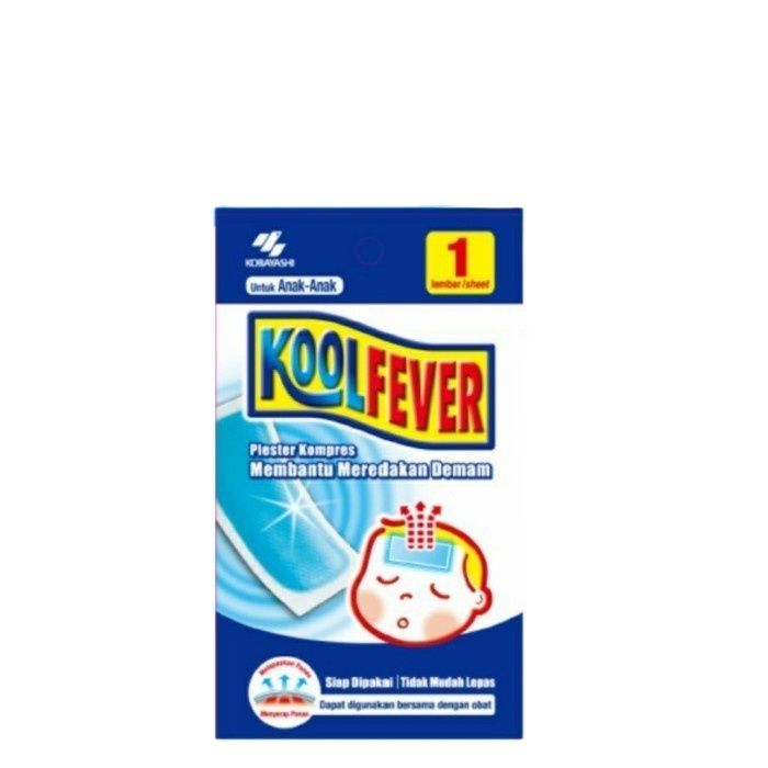 koolfever anak 1 sheets/kool fever kompres penurun panas biru 1s ...