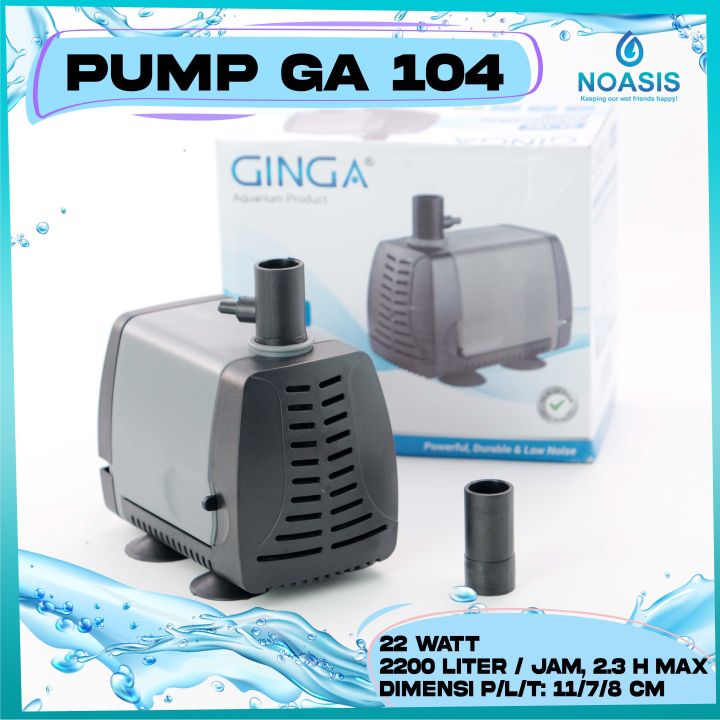 POMPA AQUARIUM CELUP WATER PUMP GINGA GA 104 GA-104 LOW WATT | Lazada ...