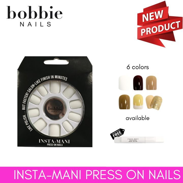 Bobbie Nails Insta-Mani Press On Nails | Lazada PH