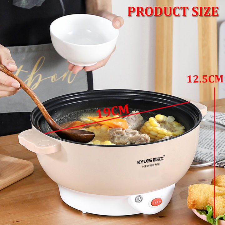Electric Cooker Multifunctional Electric Pot Double Handle Stainless ...