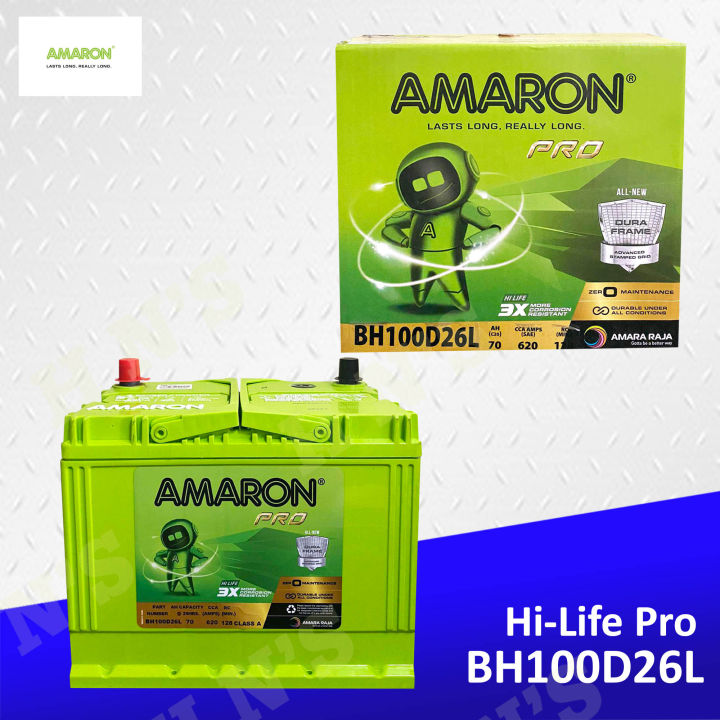 Amaron Hi Life Pro 100D26L ( 2SM ) Maintenance Free Car Battery 24 ...