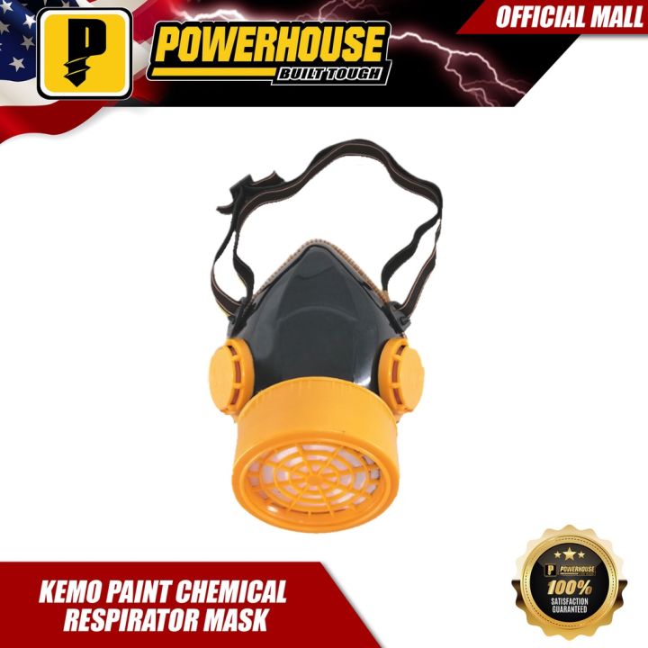 POWERHOUSE KEMO Paint Chemical Respirator Mask PHHT | Lazada PH