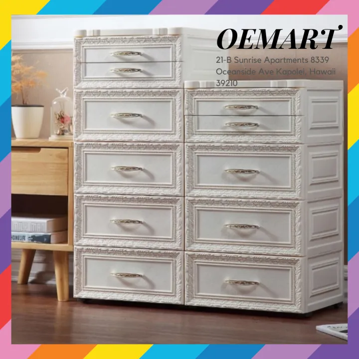 🏭 READY STOCK 🏭 Luxury European Style 5 Layer Storage Organizer Drawer ...
