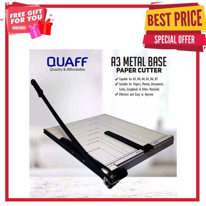QUAFF Paper Cutter A3 Metal Base | Lazada PH
