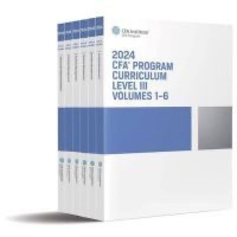 [New total 6 volumes ]2024 CFA Program Curriculum Level 3 Volumes 1-6 ( only physical book ...