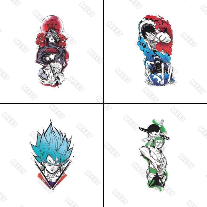 Anime Tattoo Stickers Temporary Tattoo | Lazada