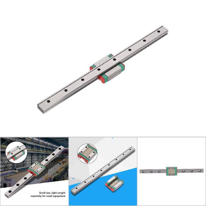 LML12B Linear Rail Mini Bearing Steel Guide Rail Slide Rail+ Slide Block Variety Length (100mm ...