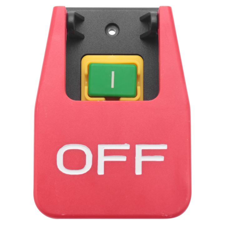 Off-On Red Cover Emergency Stop Push Button Switch 16A Power-Off ...