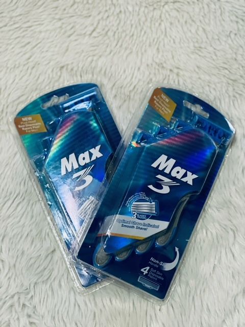 Max 3 Triple Blade Razors Pivot Plus, 4 in 1 (set of 2) | Lazada PH