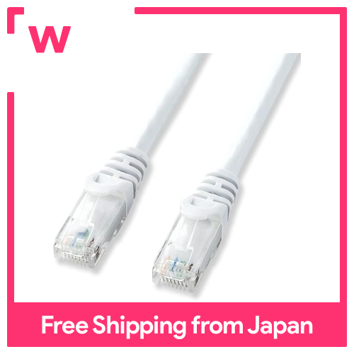 Sanwa Direct Cat6 LAN cable 3m, claw breakage prevention, stranded wire ...