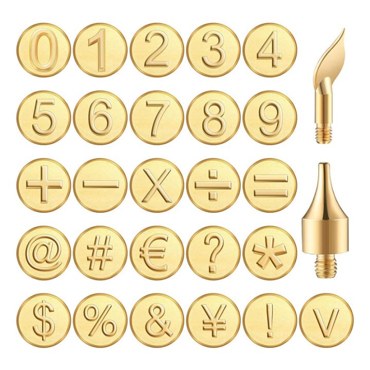 【SFF】-28 Pieces Wood Burning Tip Number Wood Burning Tool Number and ...