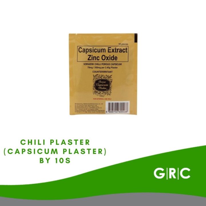 Chili Plaster (Capsicum Plaster) by 10s | Lazada PH
