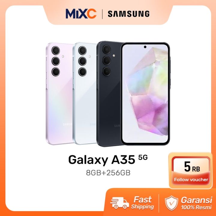 Official Samsung Galaxy A35 5G 8/256GB 6,6 inch 120Hz 5,000mAh Bluetooth v5.3 | Lazada Indonesia