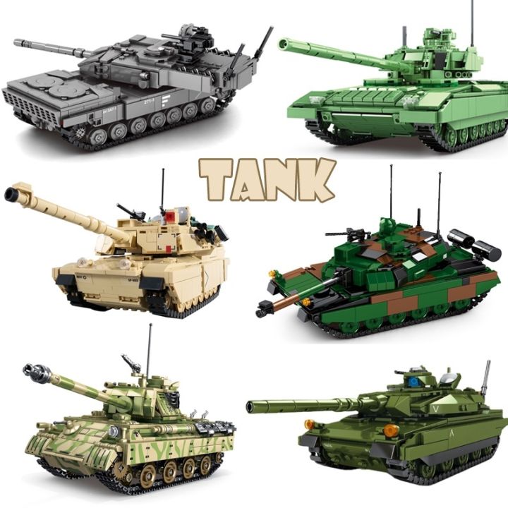 LEGO Military Series Main Battle Tank Survival Warfare WW2 Army Action ...
