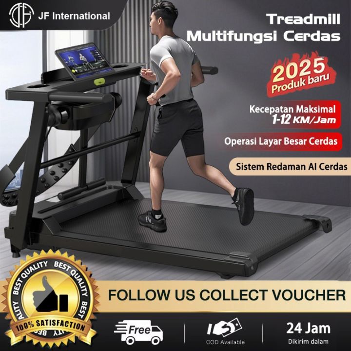 DISCONT. Treadmill dengan Layar Monitor/Treadmill Cerdas/Treadmill ...
