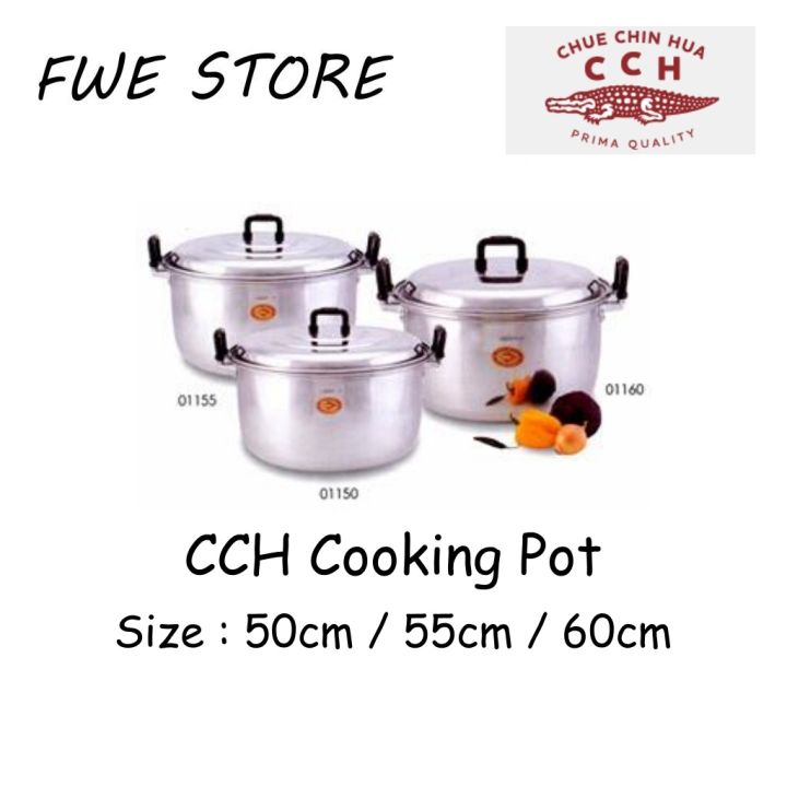 CCH Aluminium Cooking Pot (50cm / 55cm / 60cm ) | Lazada