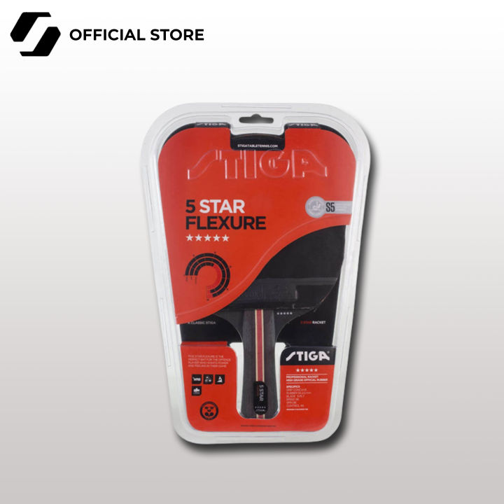 STIGA Flexure 5 Star Table Tennis Hobby Bat / Paddle / Table Tennis ...