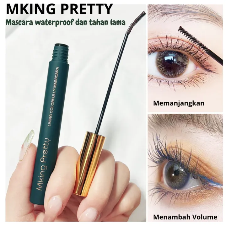 [ MKING PRETTY ] Mascara Hitam untuk Memanjangkan dan Menambah Volume Bulu Mata | Lazada Indonesia