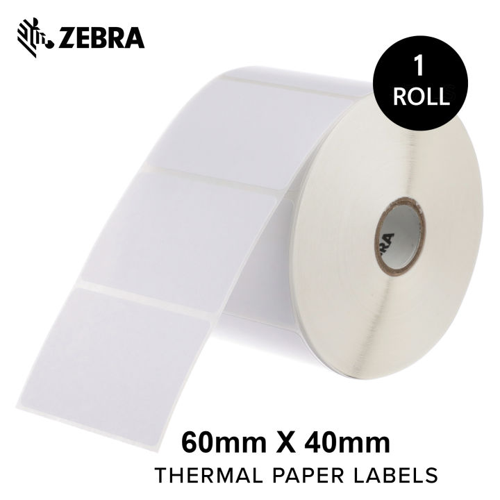 [Supplies] Zebra 60 x 40 mm Direct Thermal Paper labels, Z-Perform ...