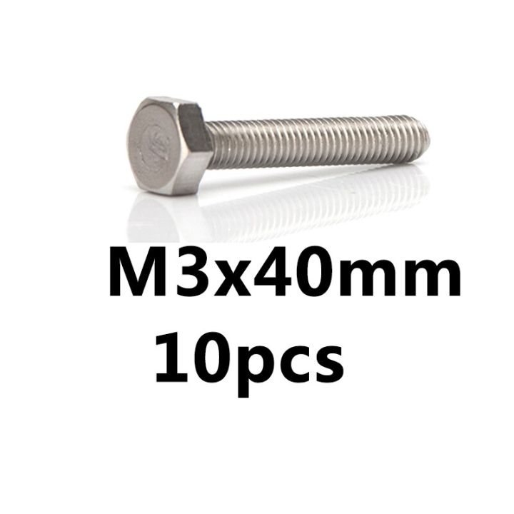 304 Stainless Steel Thin Hexagon Hex Head Screw M3 M4 M5 M6 M8 M10 ...
