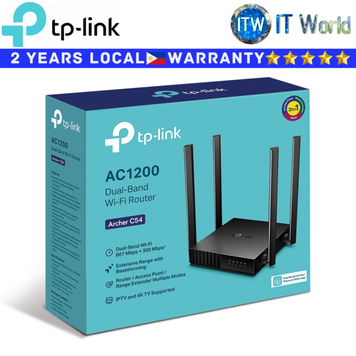 Itw | TP-Link Wireless Router Archer AC54 AC1200 Dual Band Wi-Fi ...