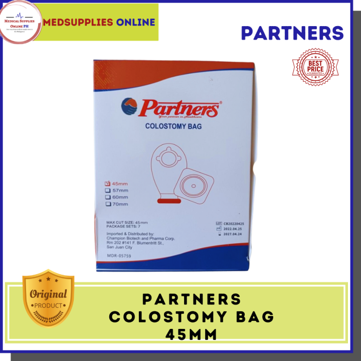 Partners Colostomy Bag 45mm with clip, base and bag (SOLD PER PIECE ...