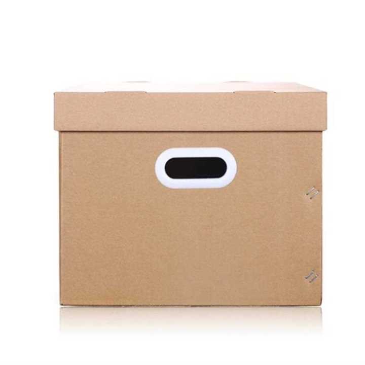 Carton storage box with cover five-layer student cardboard box luggage ...