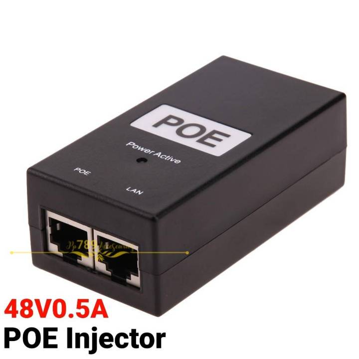 POE Power Over Ethernet Adapter 48V 0.5A , 48V 1A 24W Desktop POE Power ...