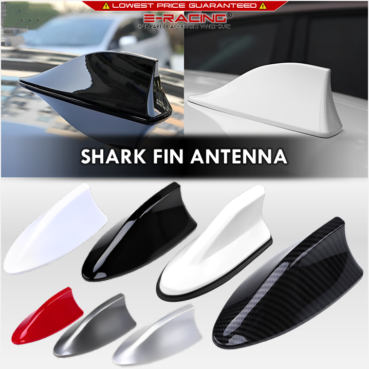 Carbon Fiber Car Shark Fin Roof Antenna Radio FM/AM Decorate Aerial ...