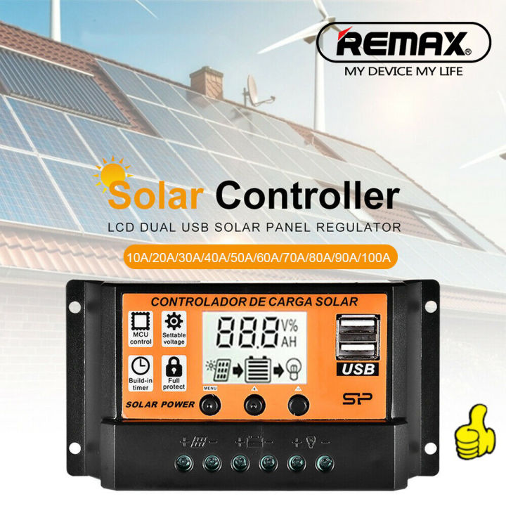 100A/60A/50A/30A Solar Charge Controller Solar Panel Controller with ...