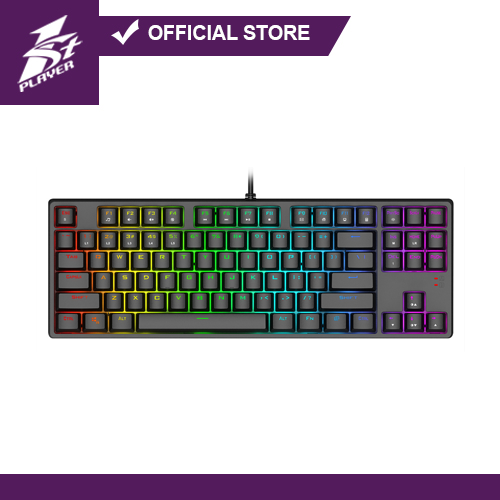 1STPLAYER DK5.0 LITE RGB TKL MECHANICAL GAMING KEYBOARD (BLUE SWITCH) | Lazada PH